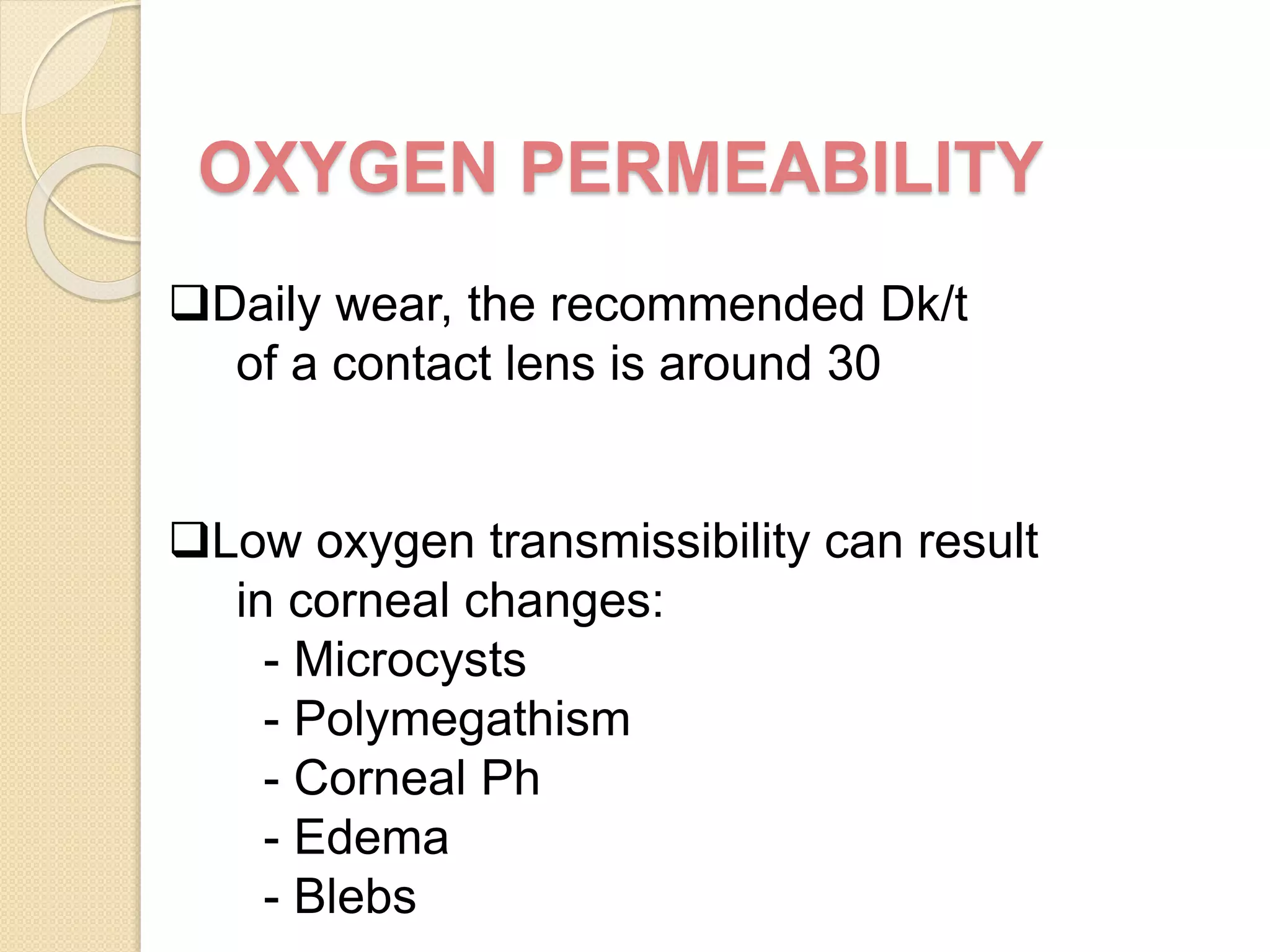 Contact lenses in Ophthalmology | PPTX