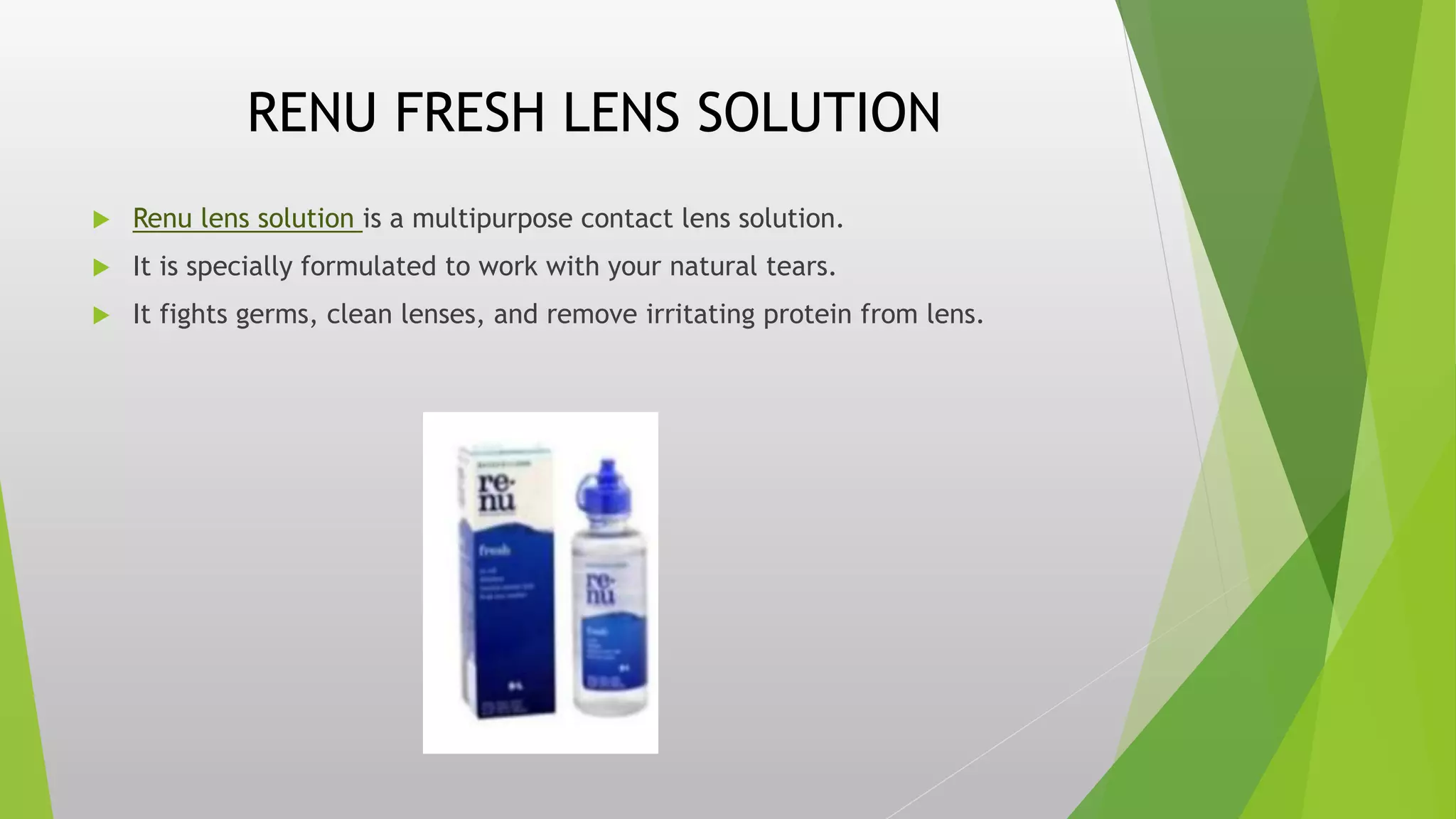 Contact lens solutions | PPT