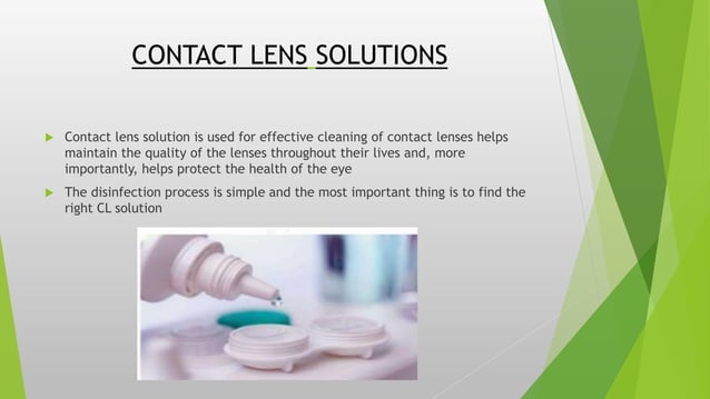 Contact lens solutions | PPT