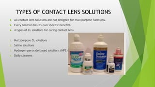 Contact lens solutions | PPT