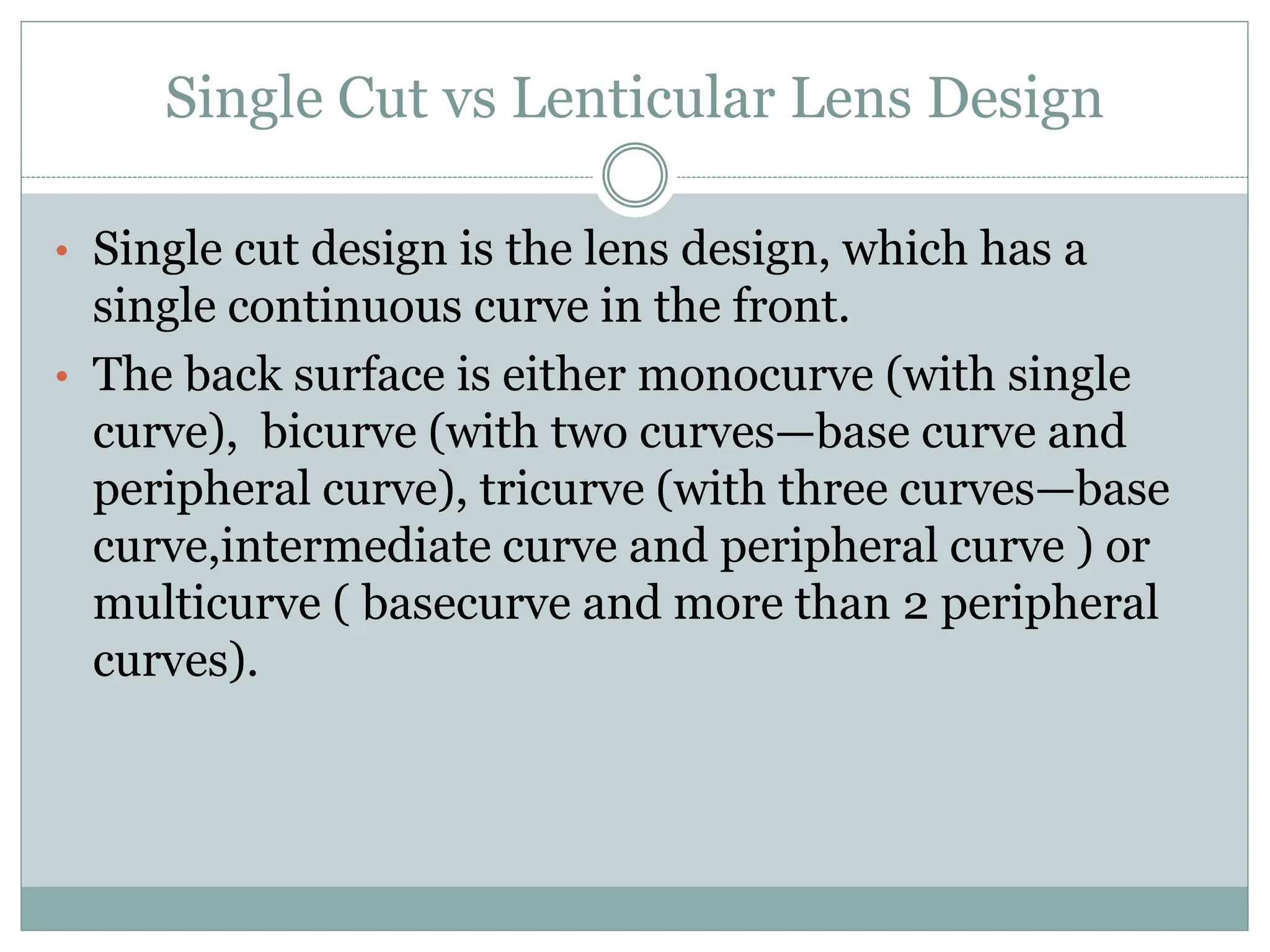 contact lens terminology some basic definitions | PPTX
