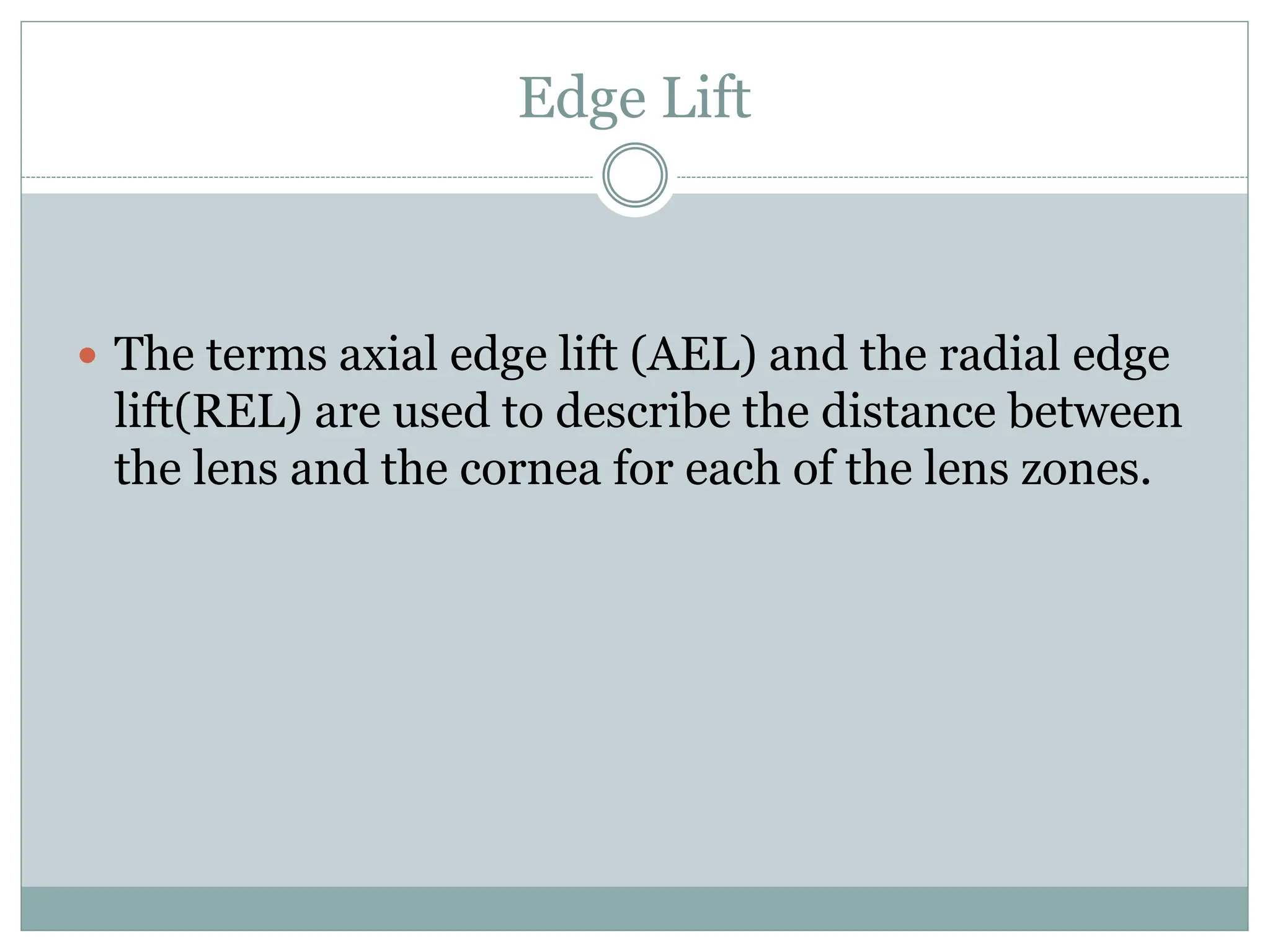 contact lens terminology some basic definitions | PPTX