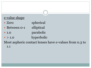 contact lens terminology some basic definitions | PPTX