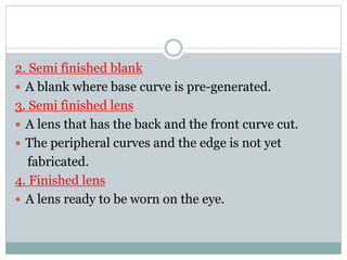 contact lens terminology some basic definitions | PPTX