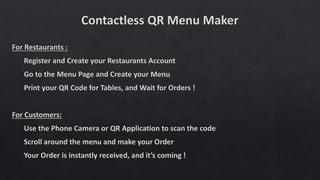 Contactless QR Menu Maker2.pptx