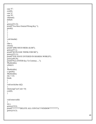 Contact management system | PDF
