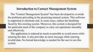 CONTACT MANAGEMENT SYSTEM PPT.pptx