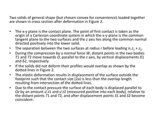 Contact mechanics unit3 | PPTX