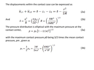 Contact mechanics unit3 | PPTX