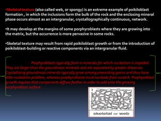 Contact metamorpic textures | PPTX