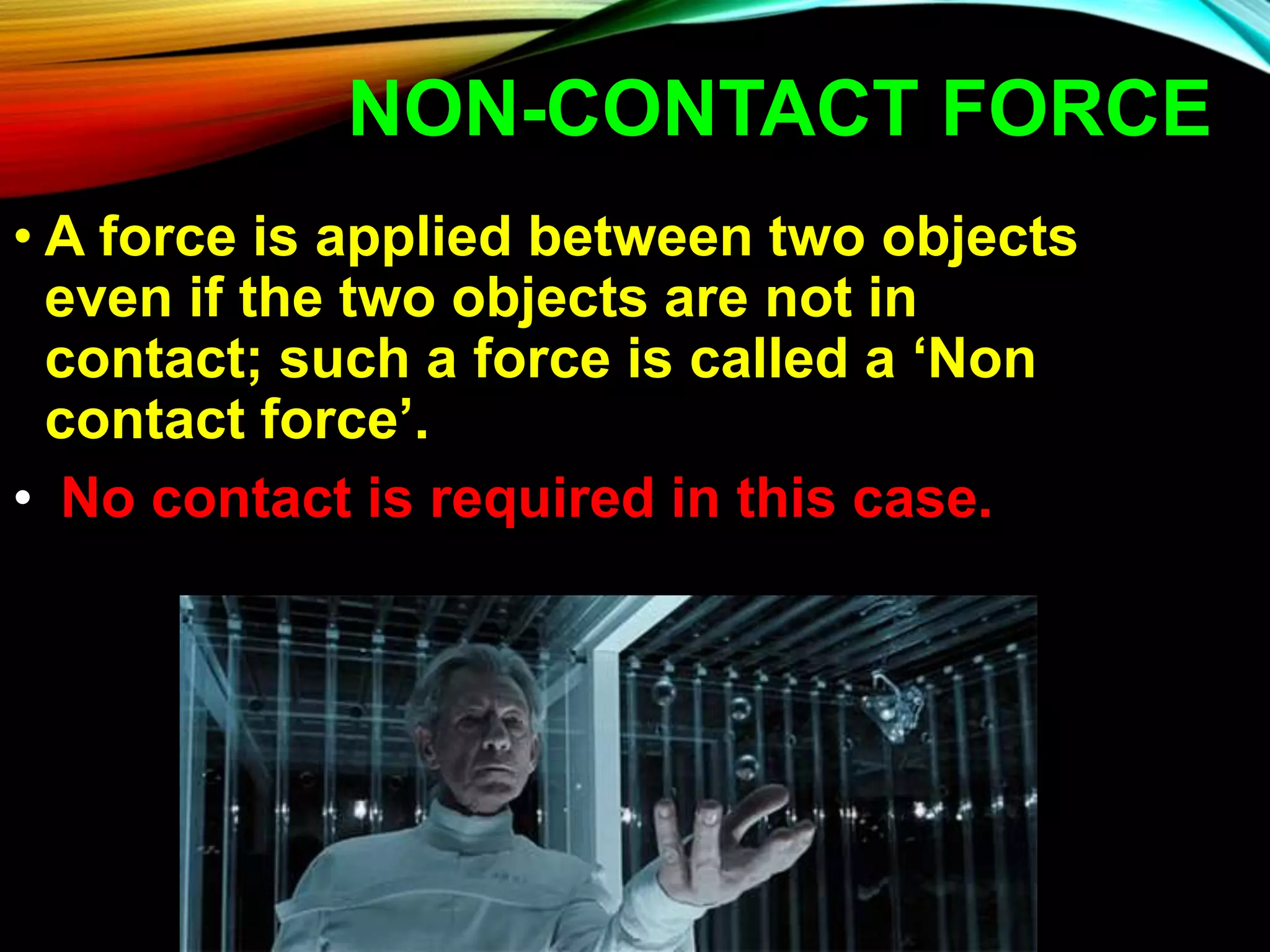 FORCE | CONTACT AND NON-CONTACT FORCES | PPTX
