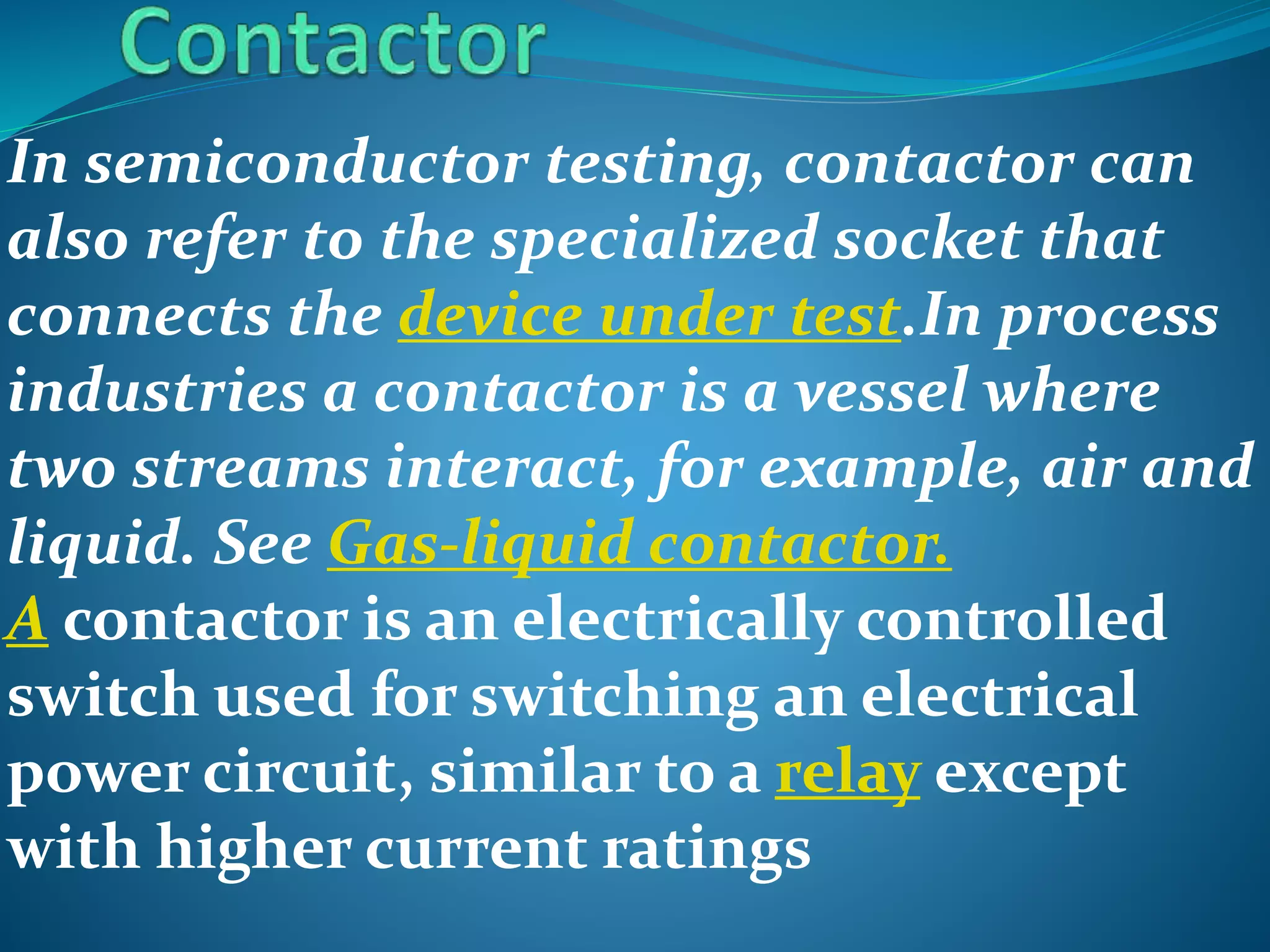 Contactor | PPTX