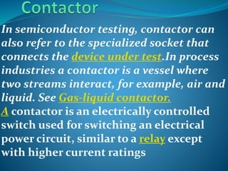Contactor | PPTX
