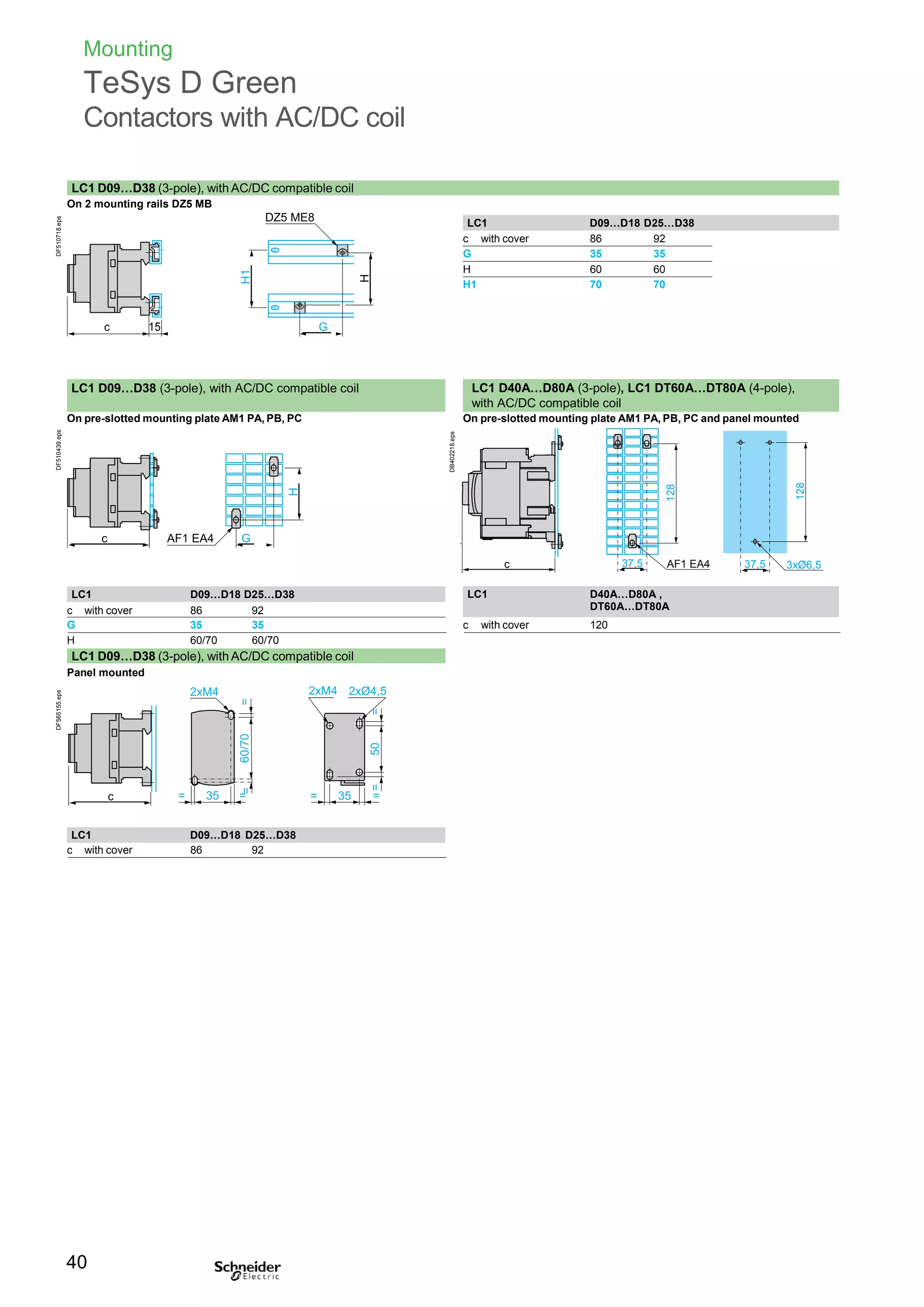 Contactor lc1d schneider | PDF