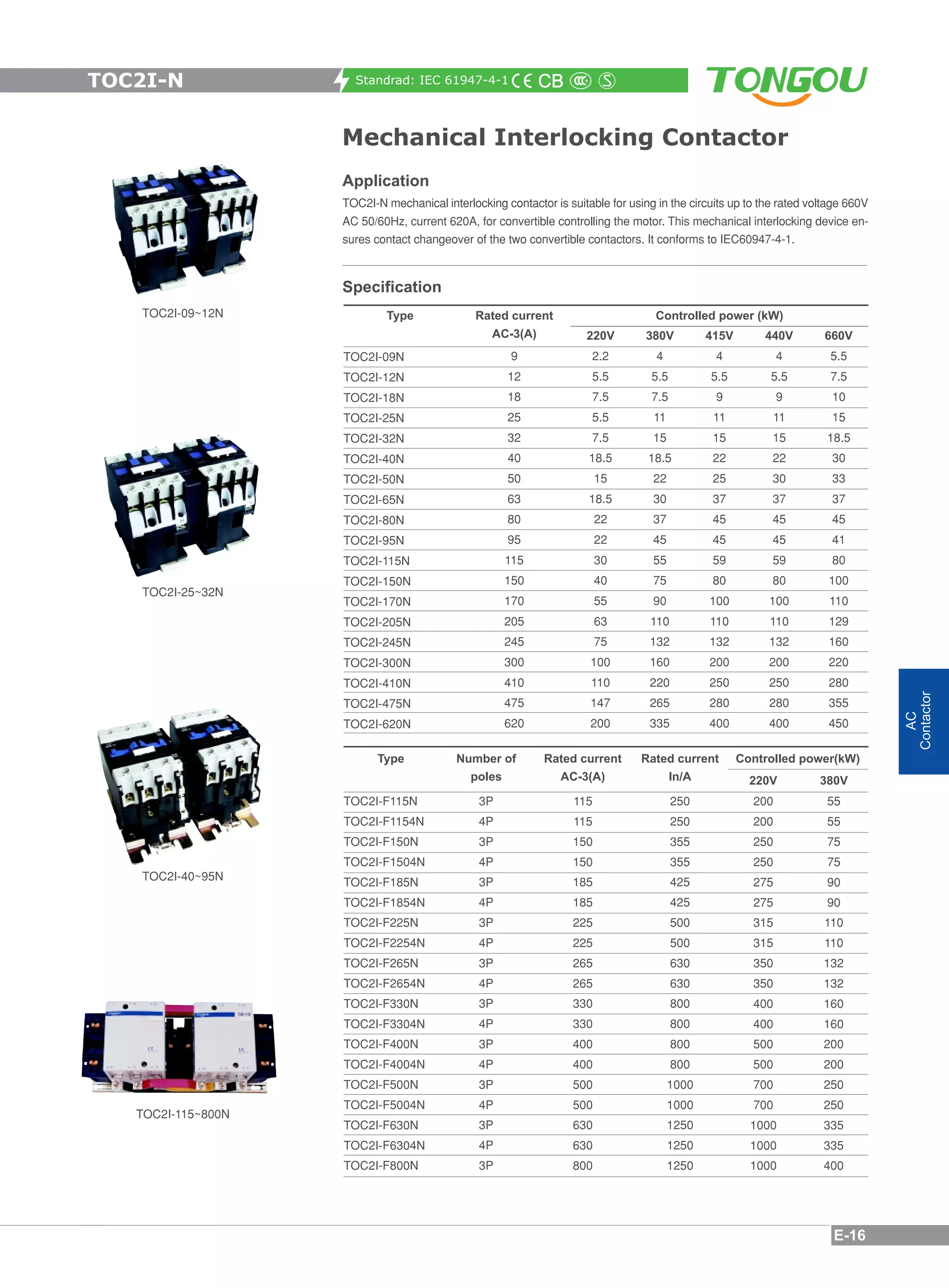 Contactor thermal relay catalogue | PDF
