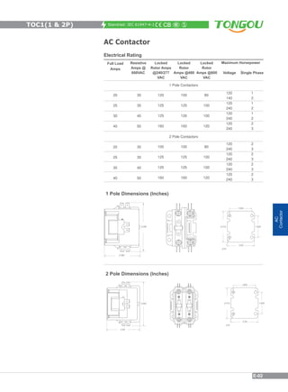 Contactor thermal relay catalogue | PDF