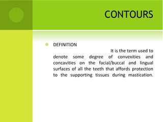 Contacts and contours | PPT