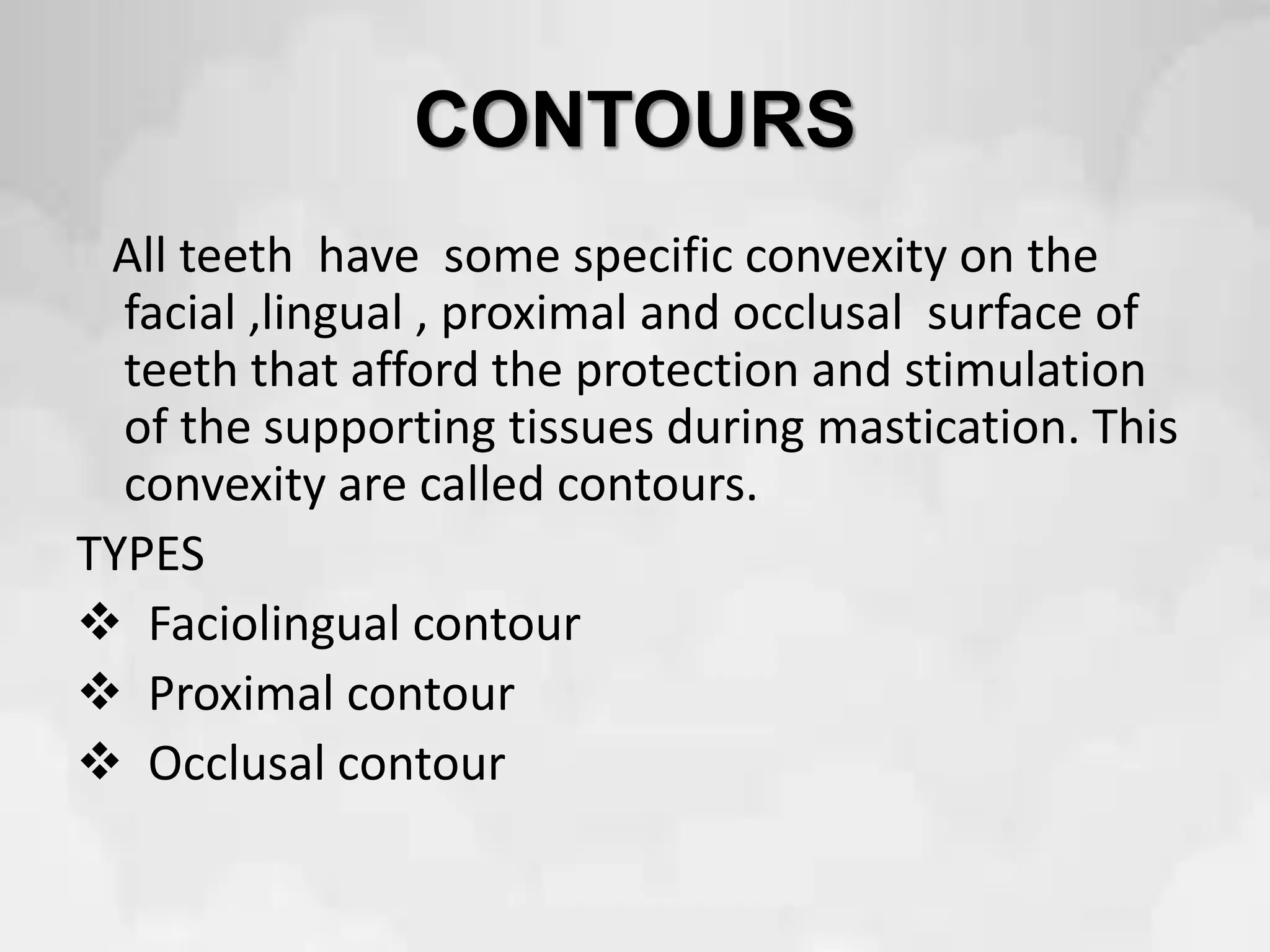 Contacts and contours | PPTX