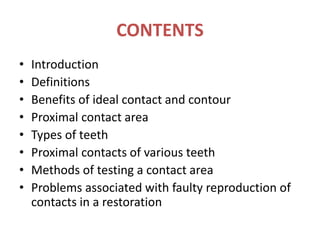 Contacts and Contours | PPTX