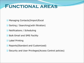 Contacts management system | PPT