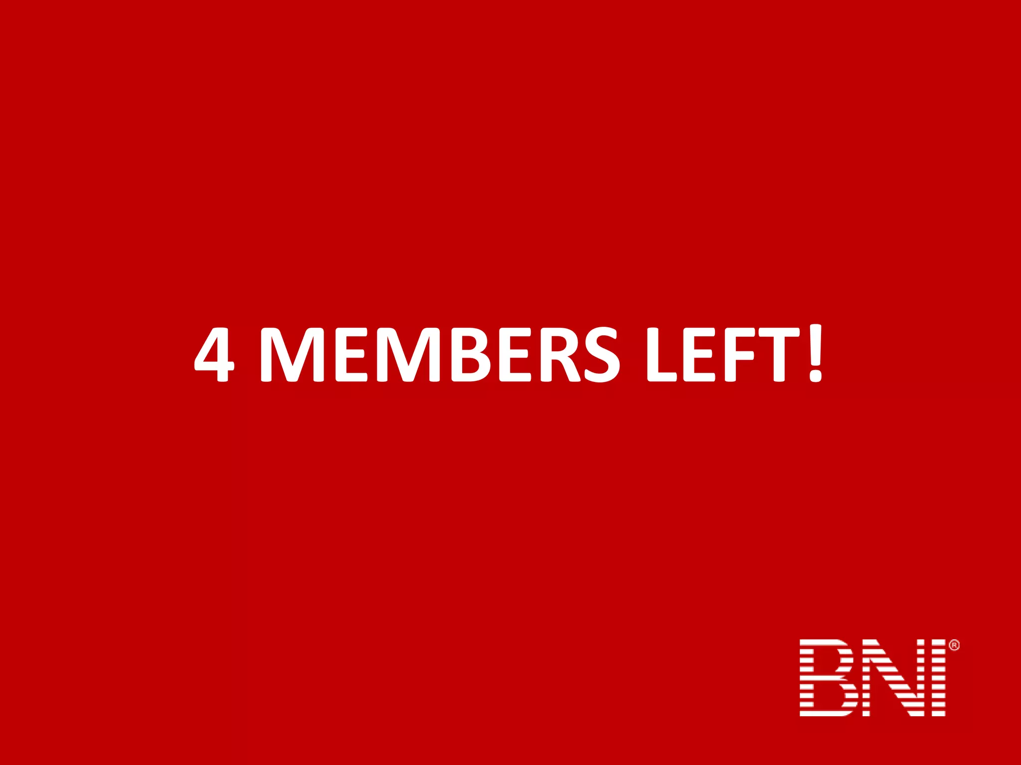 BNI Contact Spheres for the HUB Chapter | PPTX