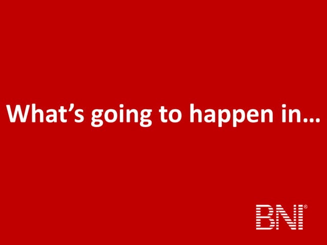 BNI Contact Spheres for the HUB Chapter | PPTX