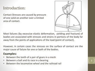 Contact stresses | PPTX