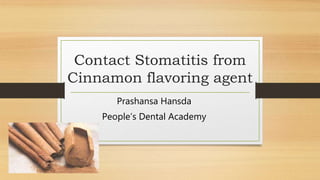 contact stromatitis.pptx