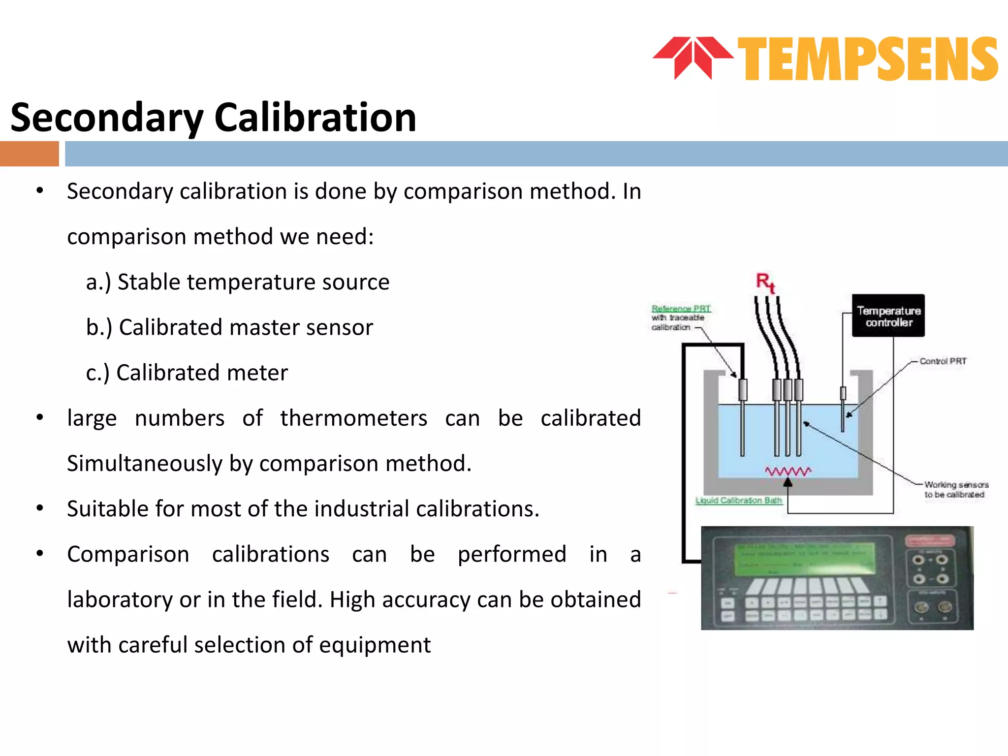 Contact temperature sensor calibration | PPTX