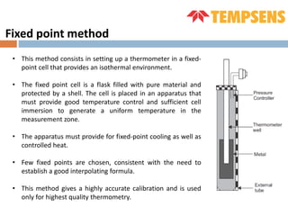 Contact temperature sensor calibration | PPTX