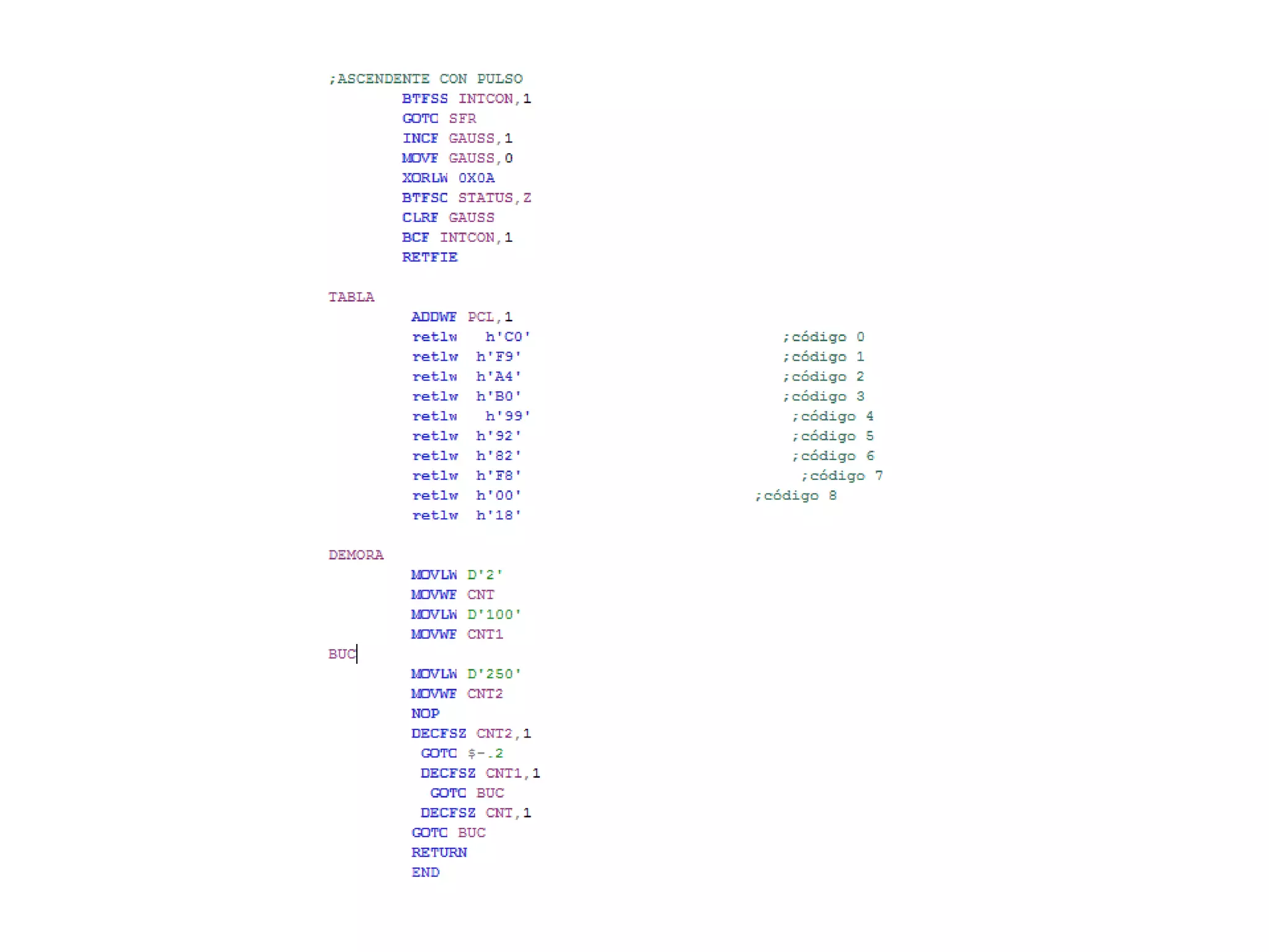 Contador ascendente con interruptor pic16f877a | PPTX