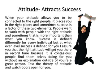 Contagious attitude | PPT