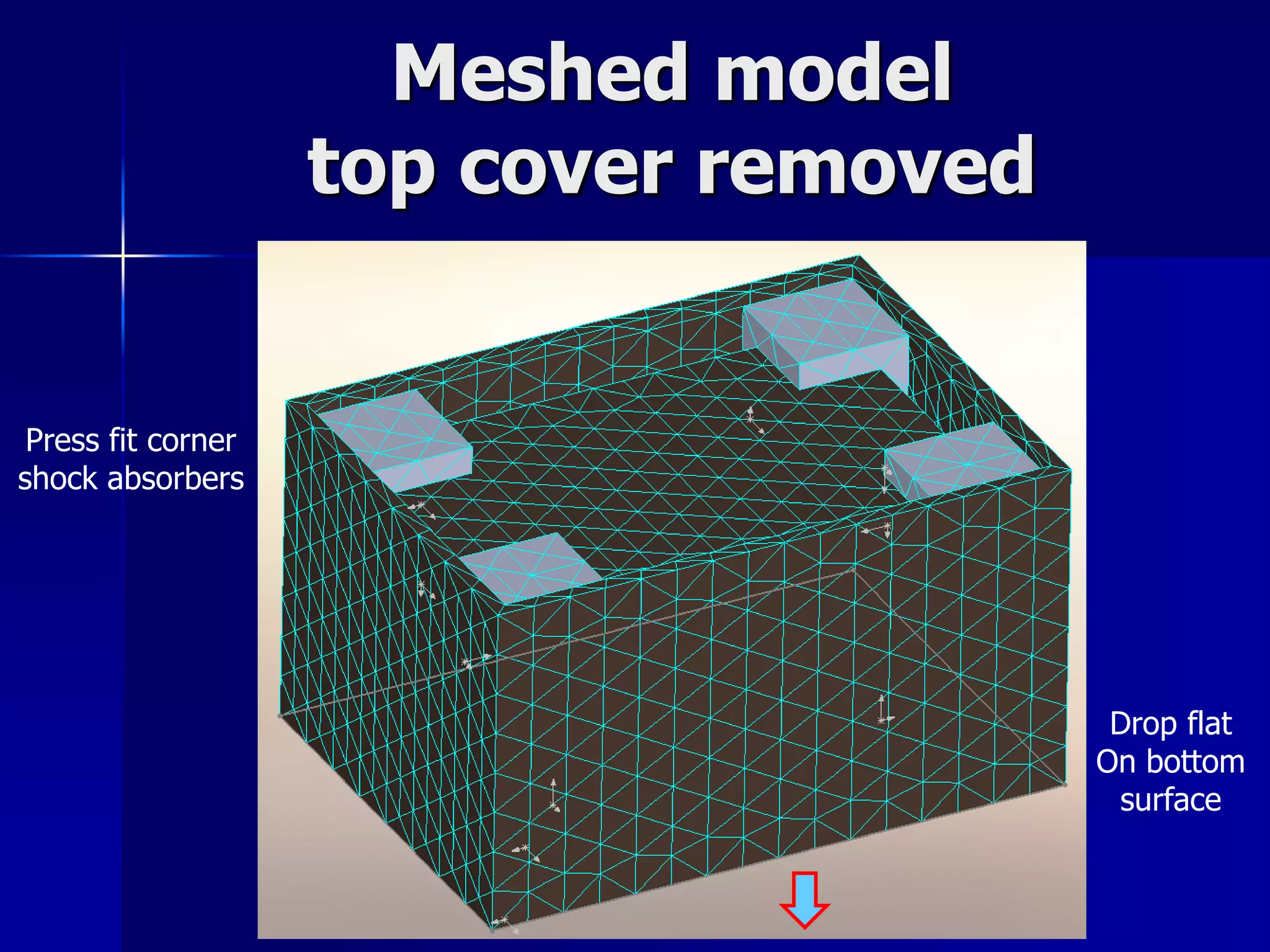 Solidworks drop test simulation of a shipping box | PPTX