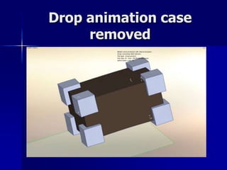 Solidworks drop test simulation of a shipping box | PPTX