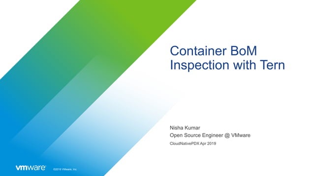 Container BoM Inspection with TERN | PPT