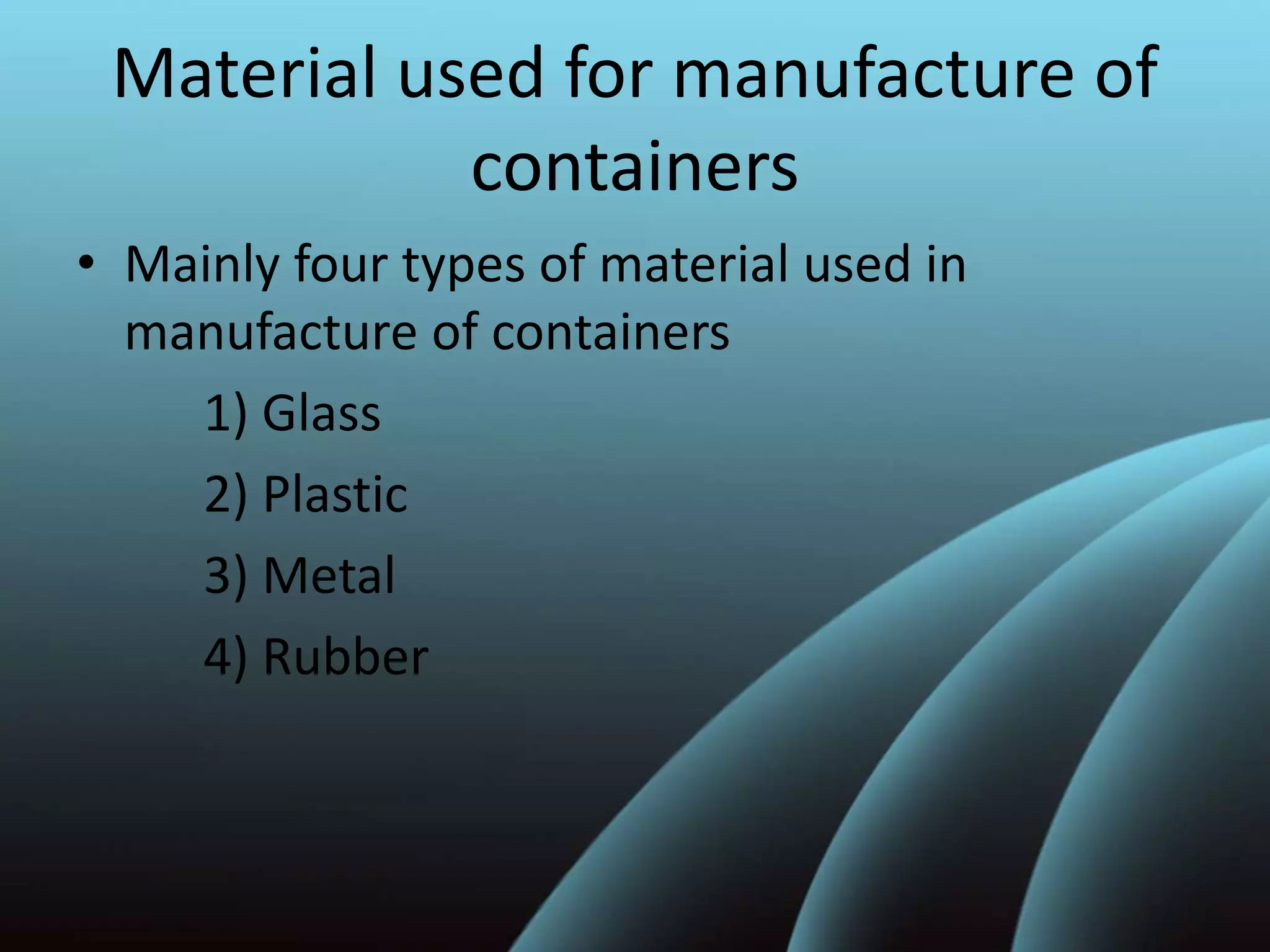 Container closure system and issues facing modern drug packaging | PPTX