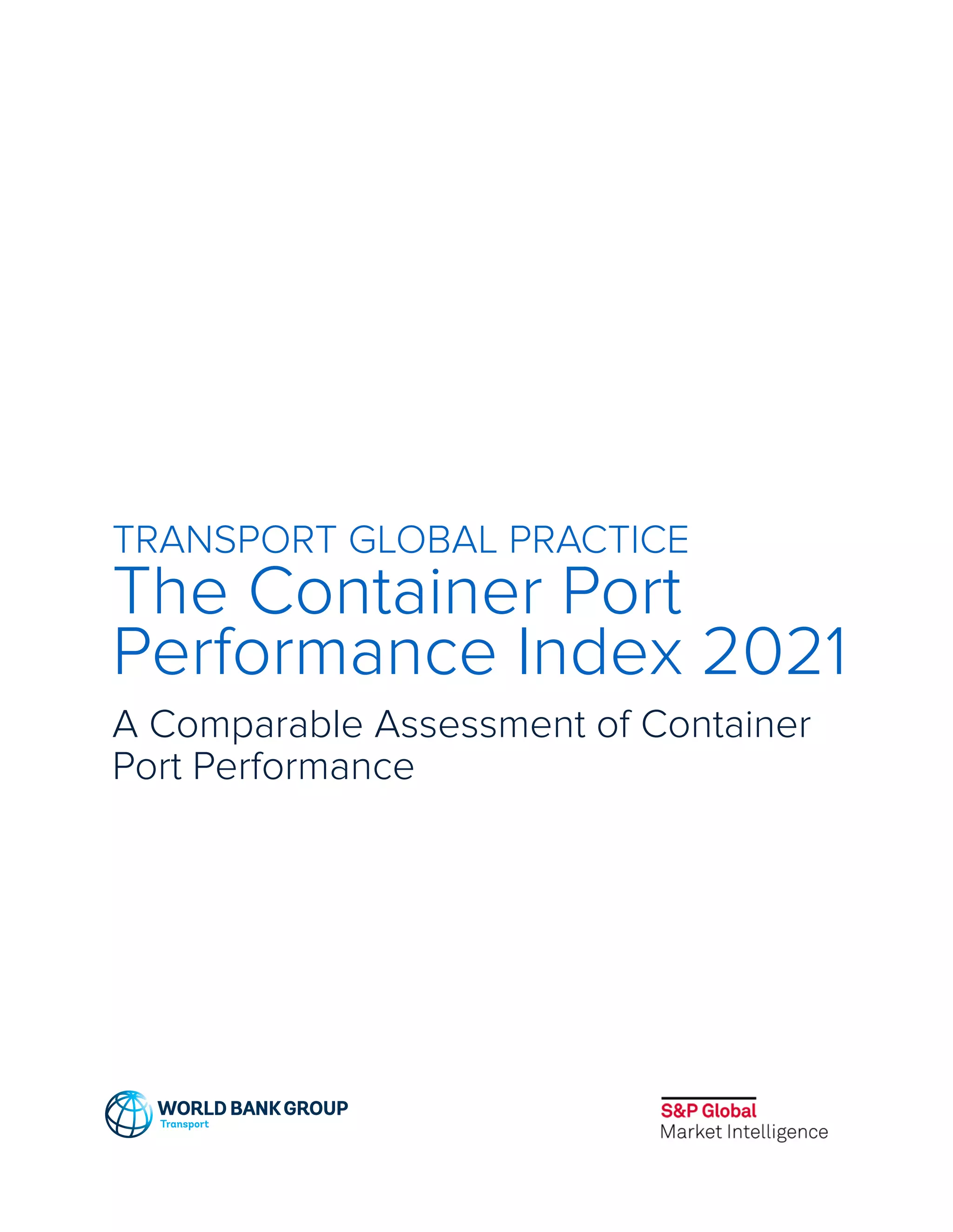 EED - Container Port Performance Index 2021 | PDF