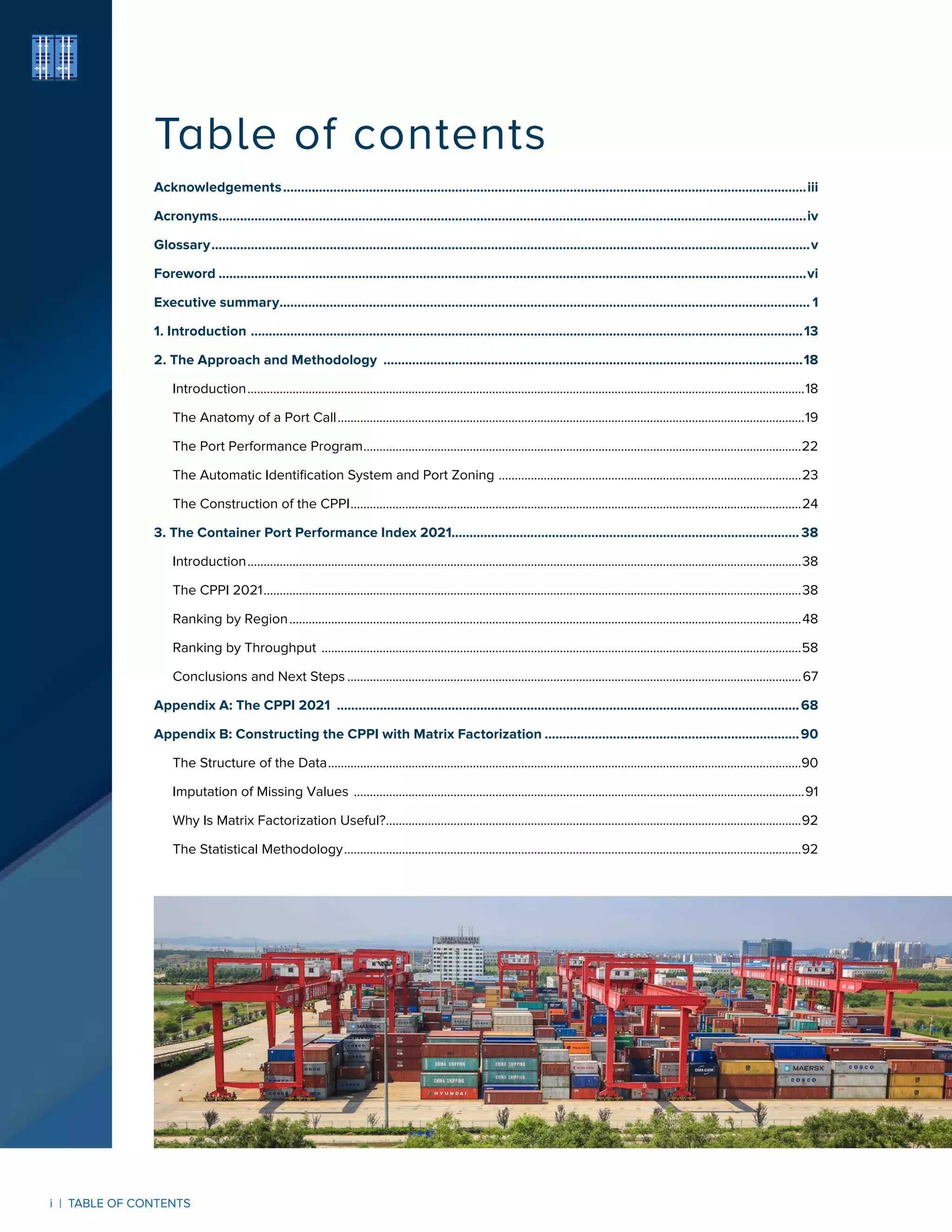 EED - Container Port Performance Index 2021 | PDF
