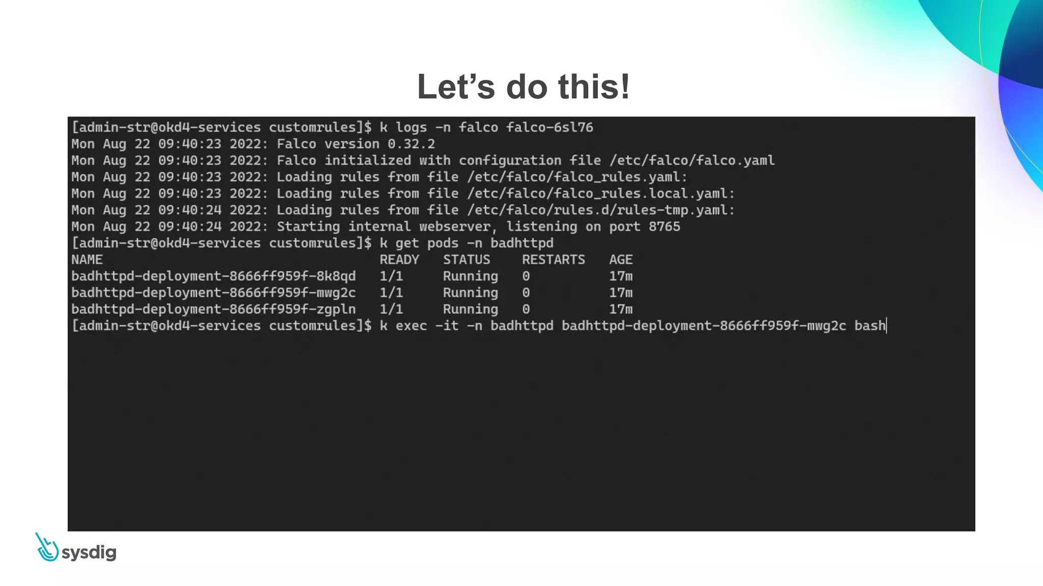 Container Security Lets See Falco And Sysdig In Action By Stefan T