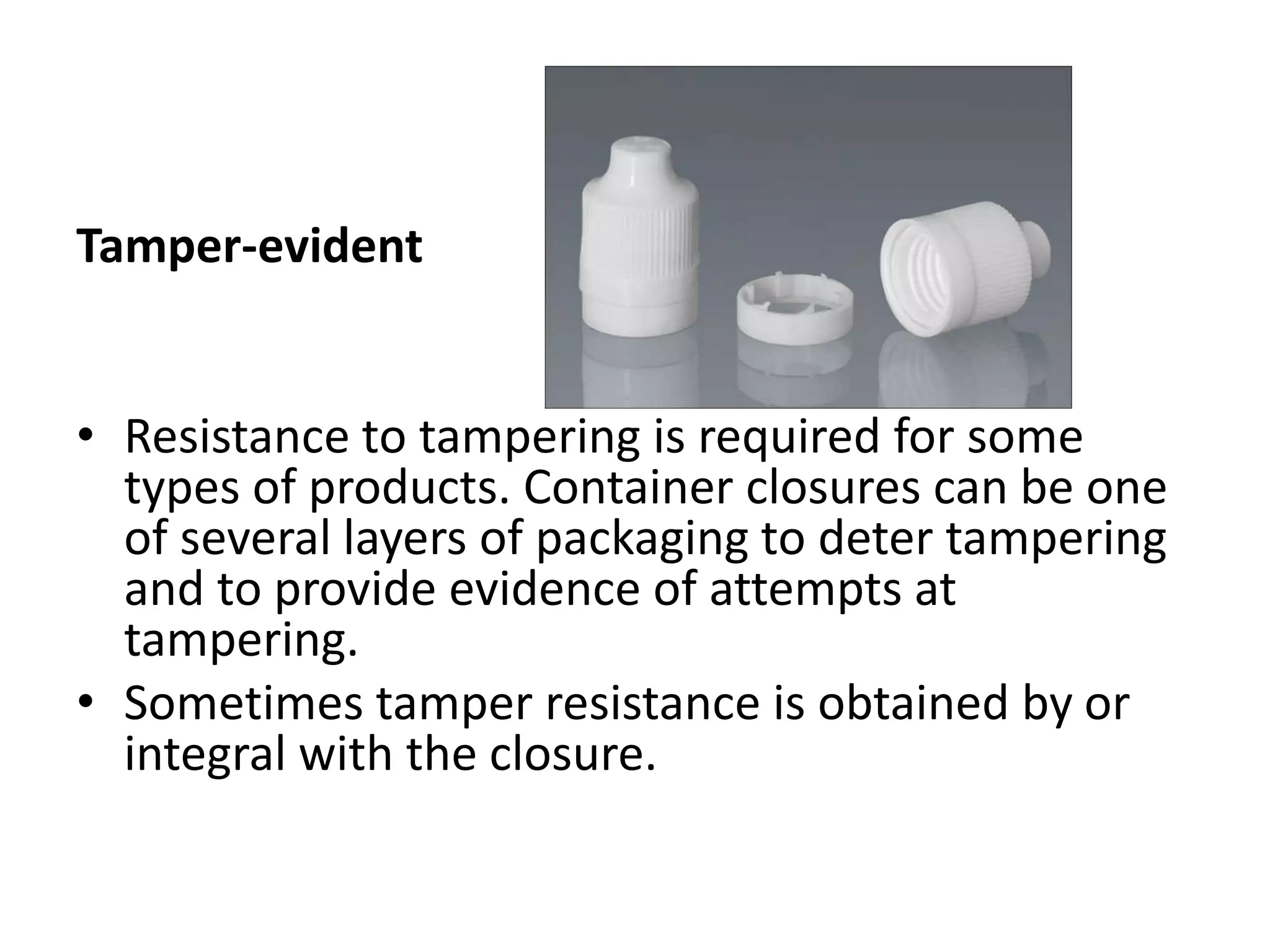 Container and closure for pharmaceutical | PPTX