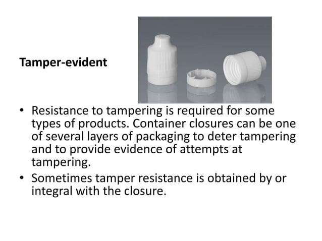 Container and closure for pharmaceutical | PPTX