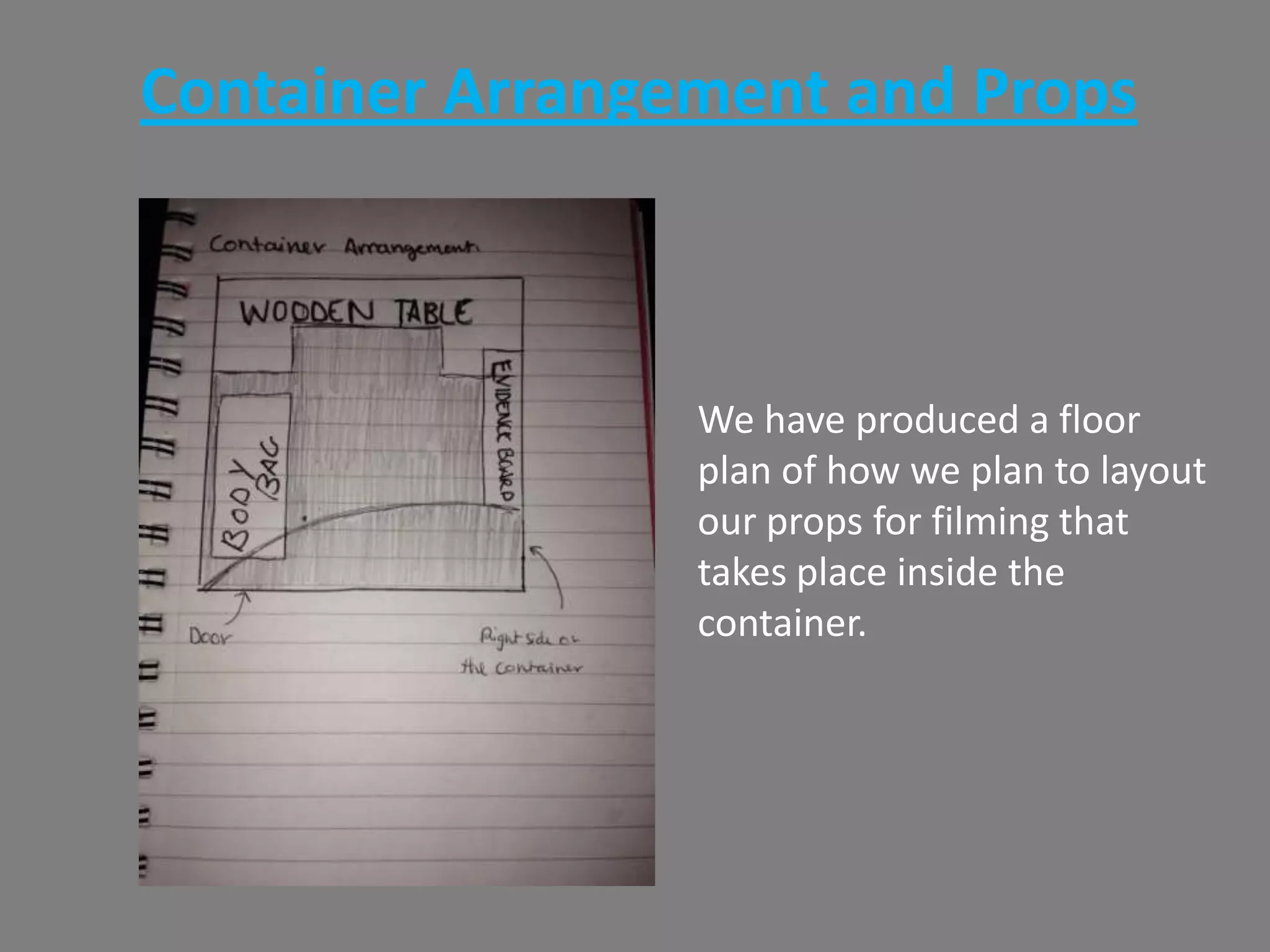 Container arrangement and props | PPTX