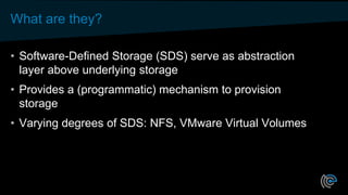 ContainerCon EU 2016 - Software-Defined Storage and Container Schedulers | PPT