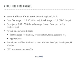 Container Conference 2018 - Sponsorship Deck | PPT