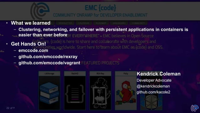 Highly Available And Distributed Containers - ContainerCon NA 2016 | PPT