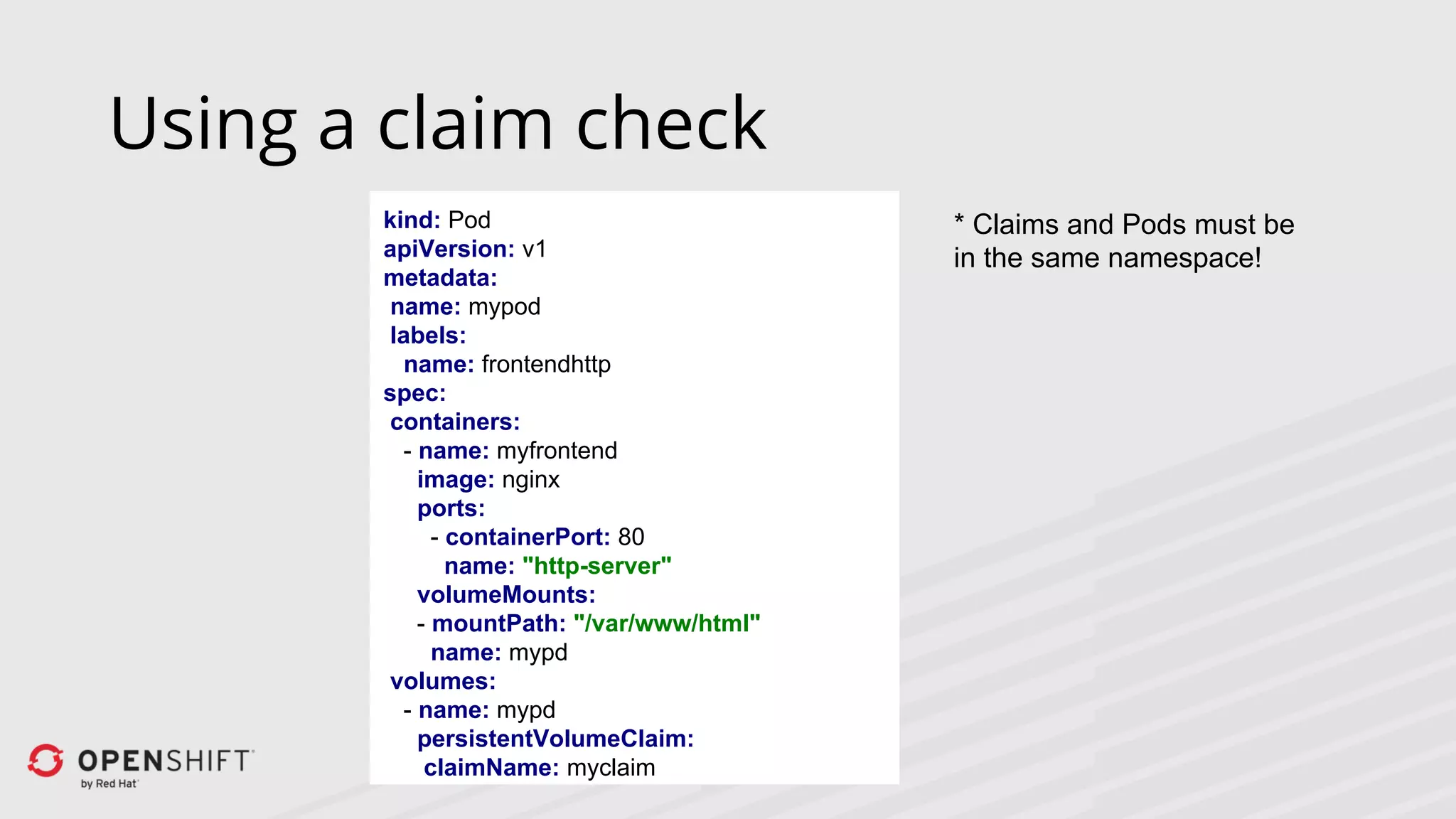 Persistent Storage with Containers with Kubernetes & OpenShift | PDF