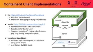 [KubeCon EU 2021] Introduction and Deep Dive Into Containerd | PDF | Operating Systems ...