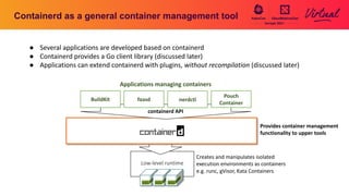 [KubeCon EU 2021] Introduction and Deep Dive Into Containerd | PDF ...