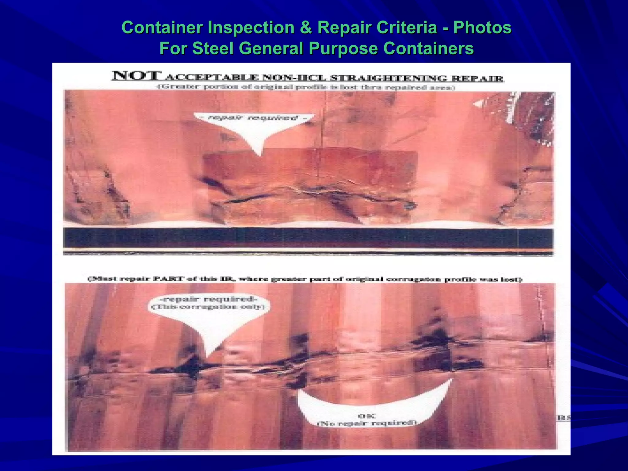 Container damages | PPT