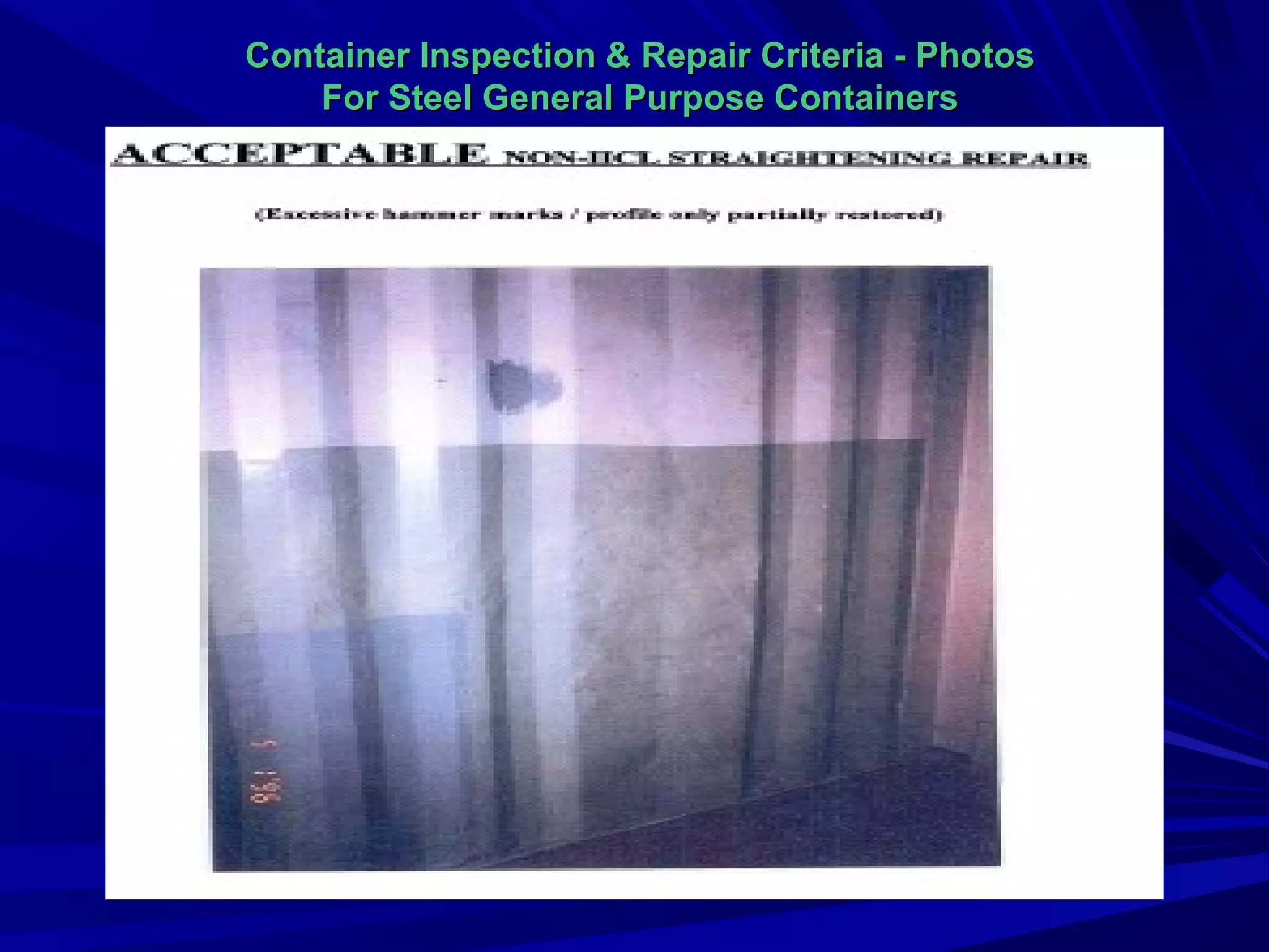 Container damages | PPT